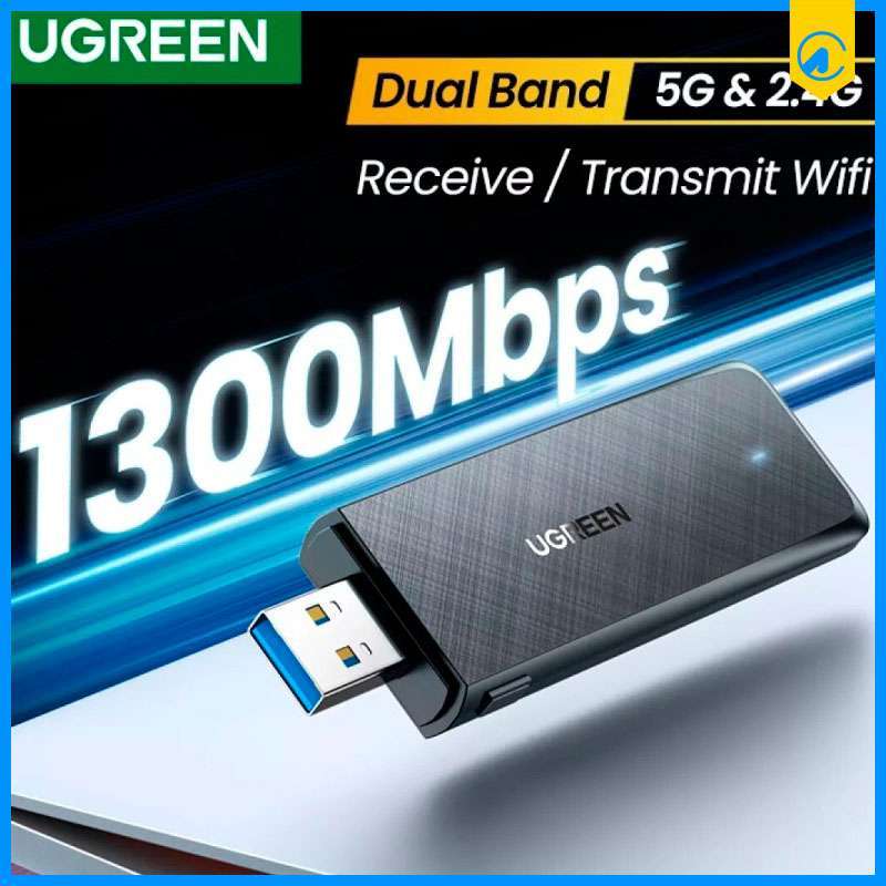 Jual Ugreen 50340 AC1300 Dual Band Wifi Network Adapter di Seller Toko ...
