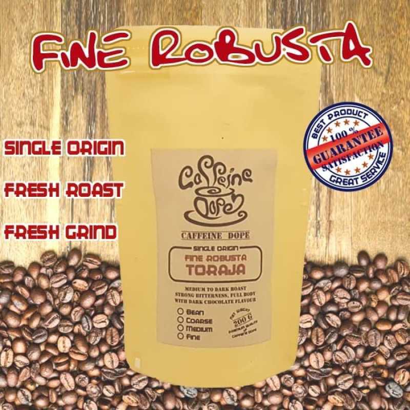 Jual Kopi Robusta Toraja 200 Gr -fine Robusta- Bean/biji & Ground/bubuk ...