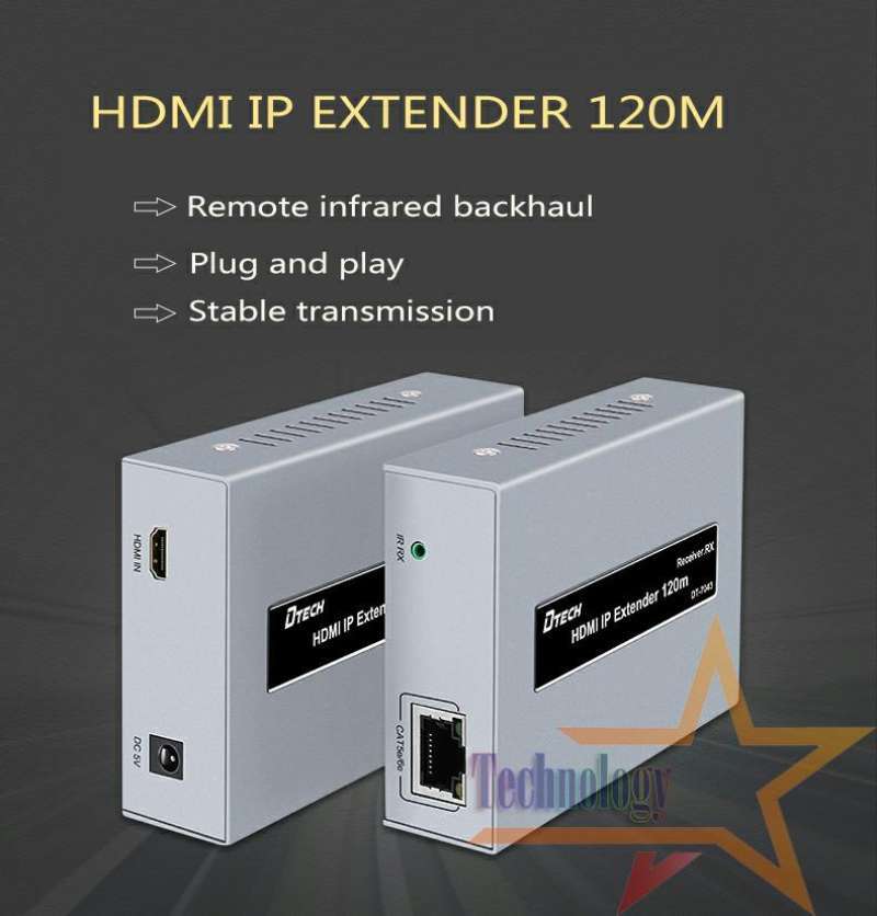 Jual HDMI IP Extender With IR Via UTP LAN (Support 1 to Many RX) 1080P ...