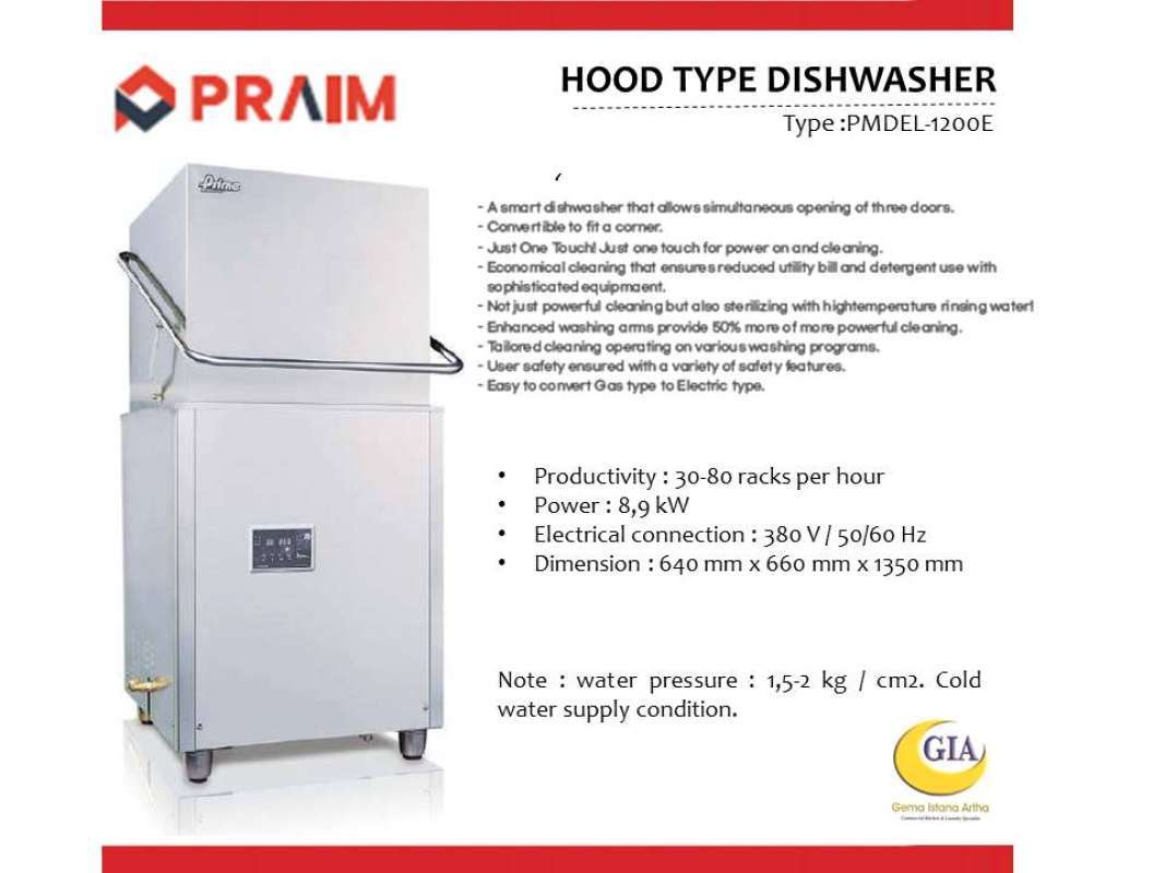 Jual Praim Hood Type Dishwasher Di Seller Gema Istana Artha - Kelapa ...