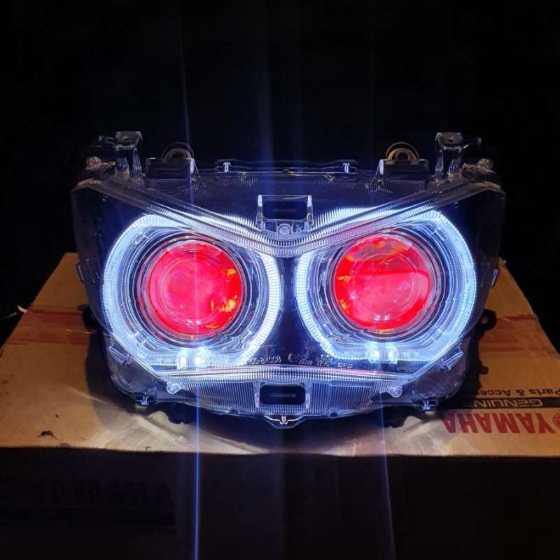 Jual Projie Projector Hid Aes Shroud Set Headlamp Original All New Nmax ...