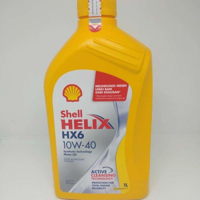 Jual Jual Shell Helix HX6 SAE 10/40 4T Bensin Diesel 1L Dijamin Asli ...