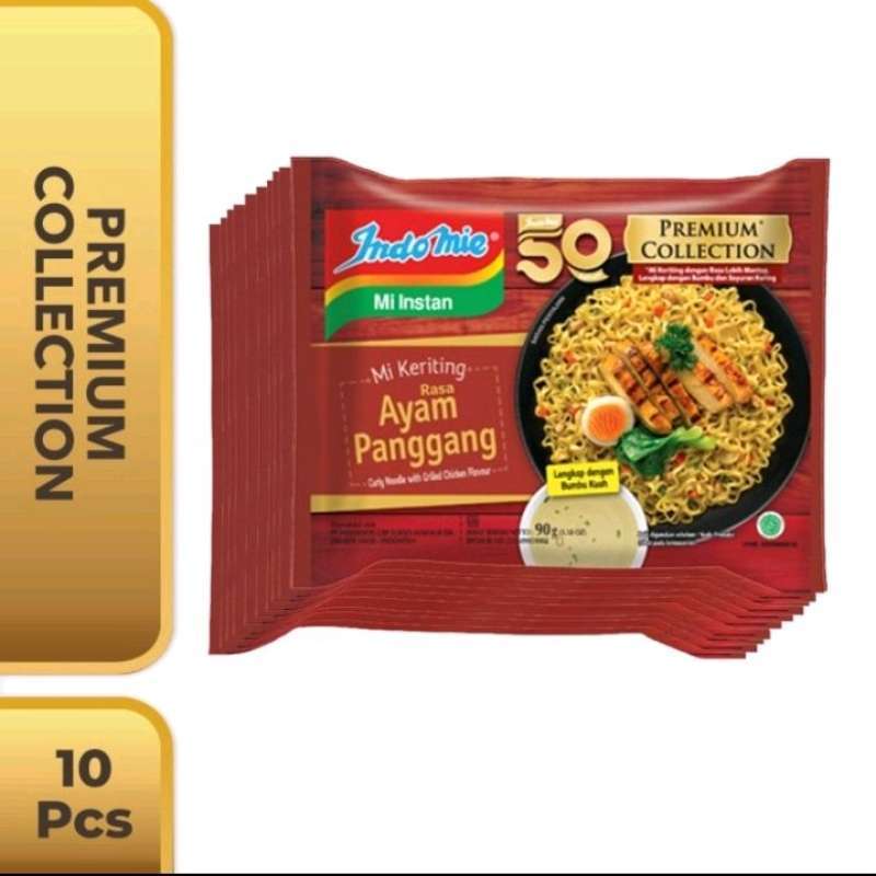 Jual Indomie Premium Collection Mi Keriting Rasa Ayam Panggang Isi 10Pc ...