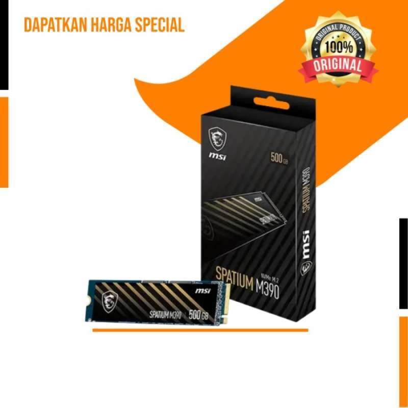Promo Msi Spatium M390 Nvme M.2 - Ssd M.2 Nvme Gen 3 X4 - 500Gb Diskon 10% di Seller Ghazlan ...