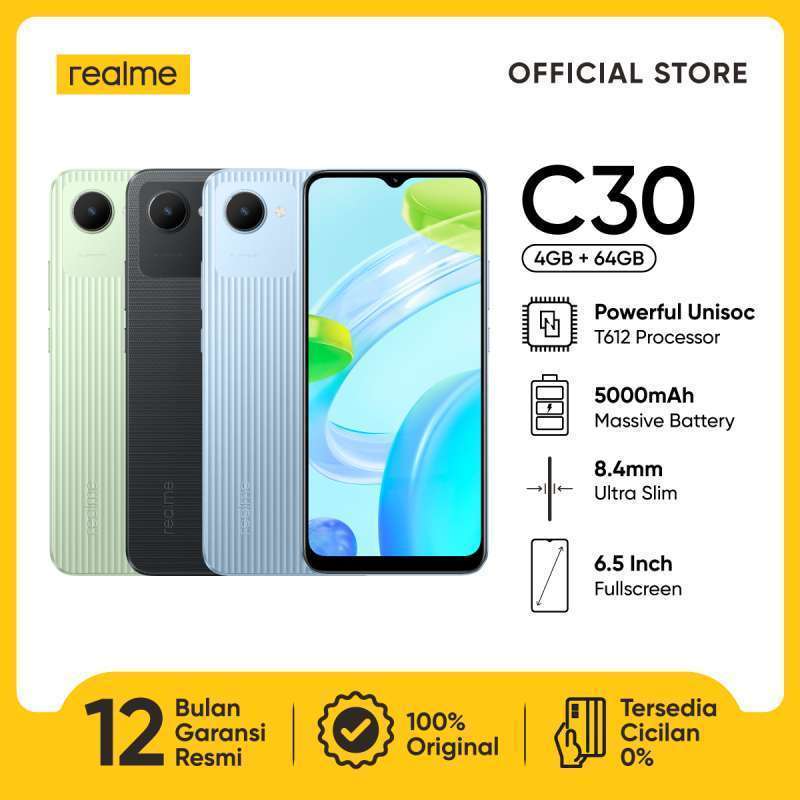 Jual Realme C30 [4gb/64gb/official Store] Di Seller Realme (smartphone) - Gudang Blibli | Blibli