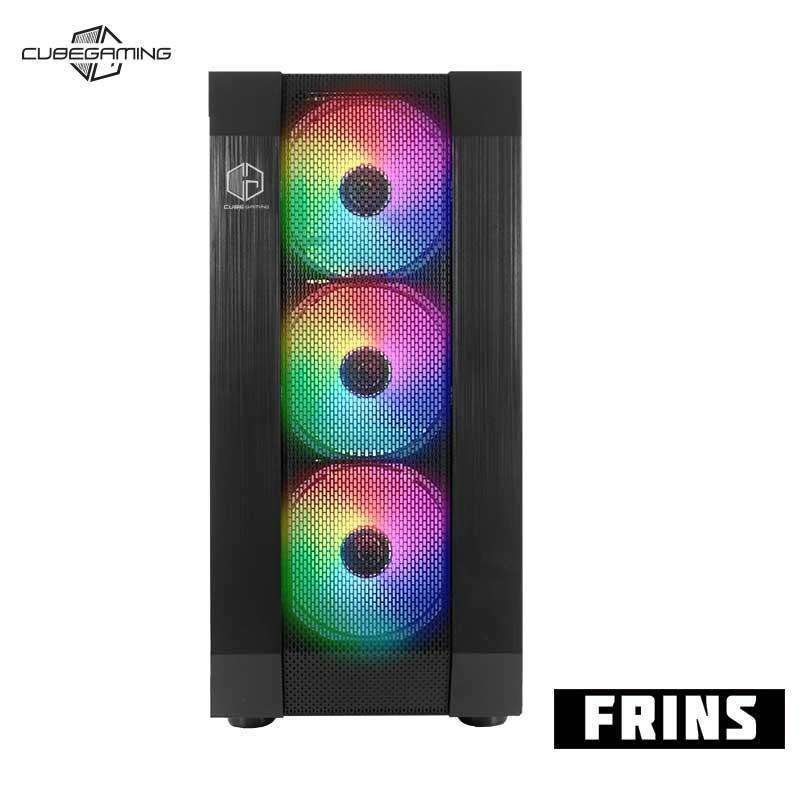 Jual Cube Gaming Frins Include 3 Fan Rgb Atx Gaming Case - Putih Di ...