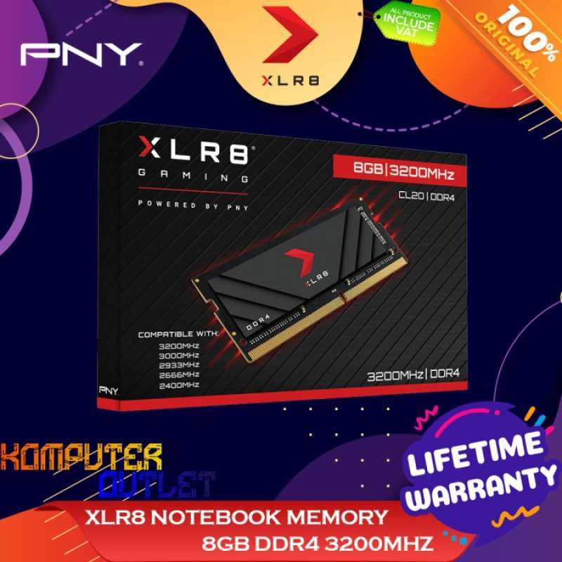 Promo Ram Laptop 8Gb Ddr4 3200Mhz Xlr8 Gaming Memory Sodimm - Pny ...