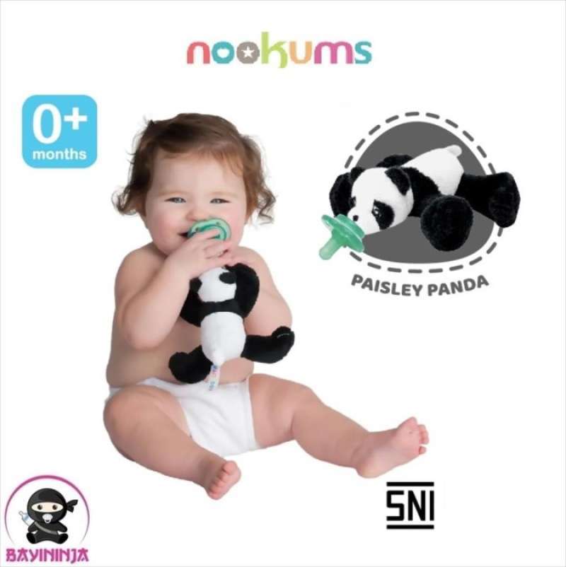 Promo Nookums Pacifier Plushies Empeng Boneka - Panda Diskon 10% di ...