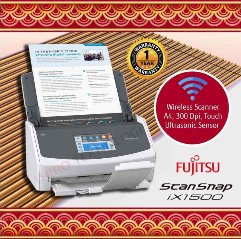 Jual Fujitsu Scanner ScanSnap ix1500 â ADF, Duplex di Seller cck2303 ...