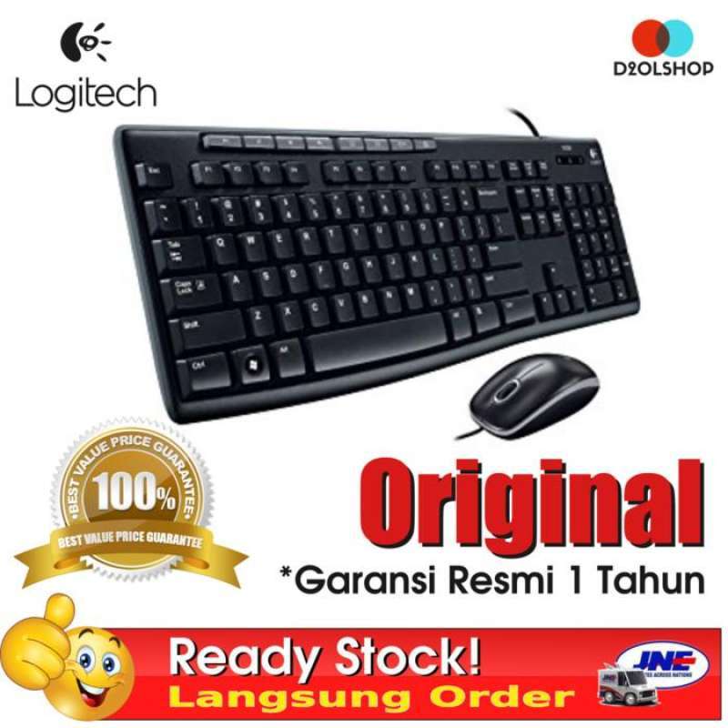 Jual Keyboard Bundle Logitech Mk200 Keyboard Mouse Combo Usb