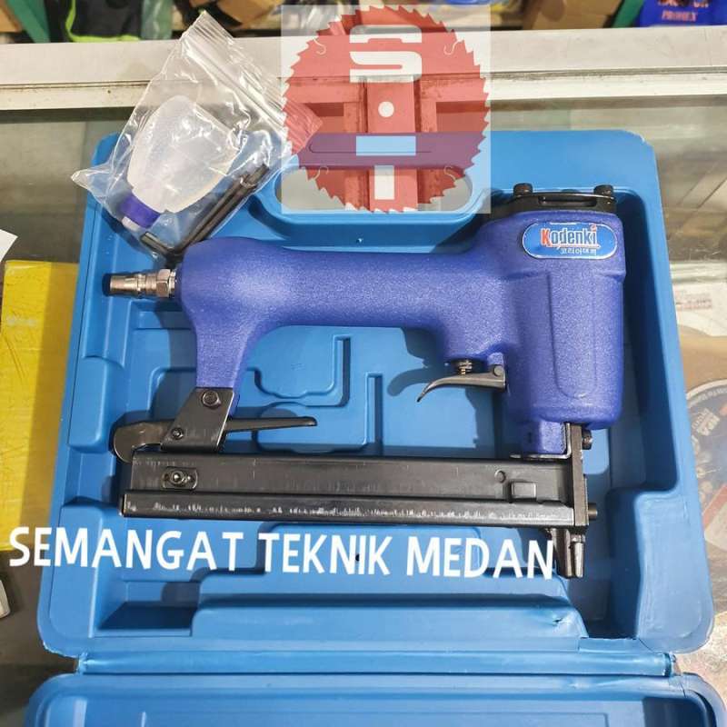 Jual 1022J AIR NAILER GUN STAPLES ANGIN PNEUMATIC NAILER KODENKI 22mm ...
