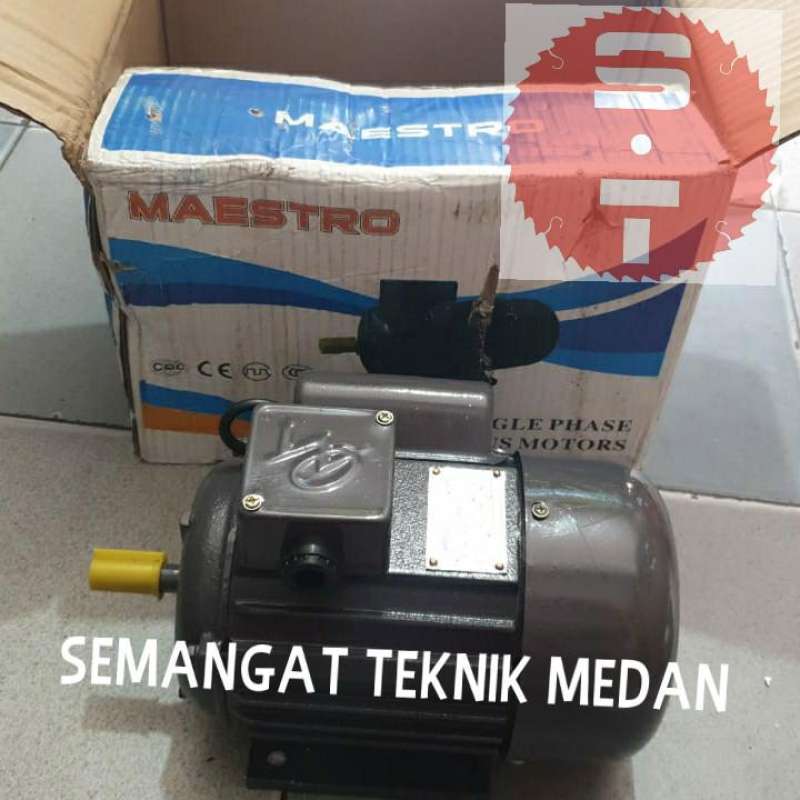 Promo DINAMO ELEKTROMOTOR LISTRIK 1/4 0.25HP PUTARAN LAMBAT 1 PHASE ...