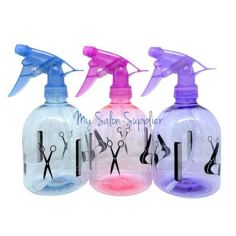 Jual Botol Spray Salon / Barber Gambar Gunting Warna BESAR 550ml di ...