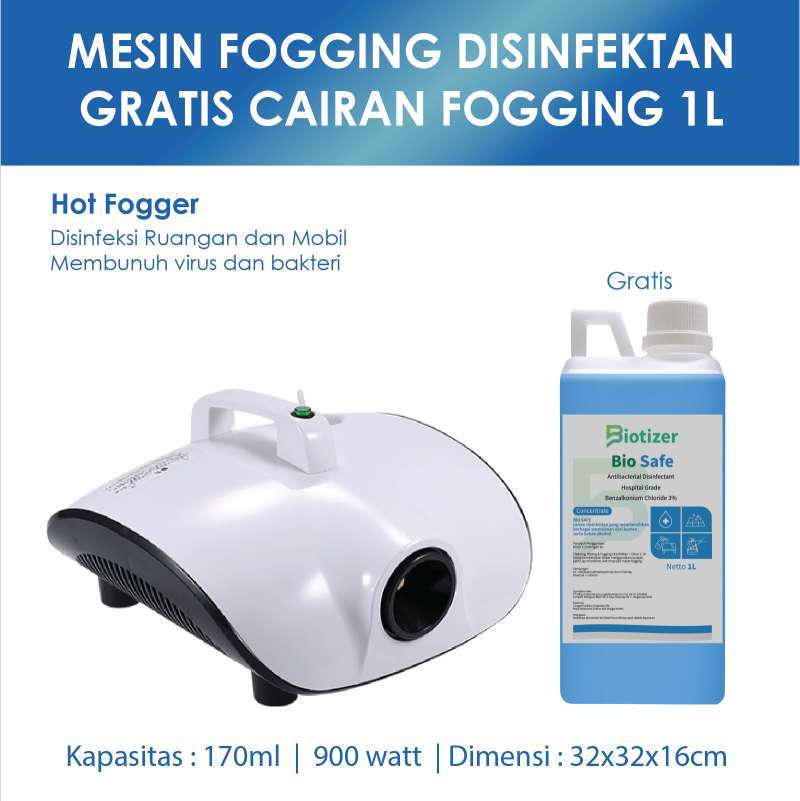 Promo Mesin Fogging Gratis Hot Fogging Liquid 1L/ Disinfectant Machine ...