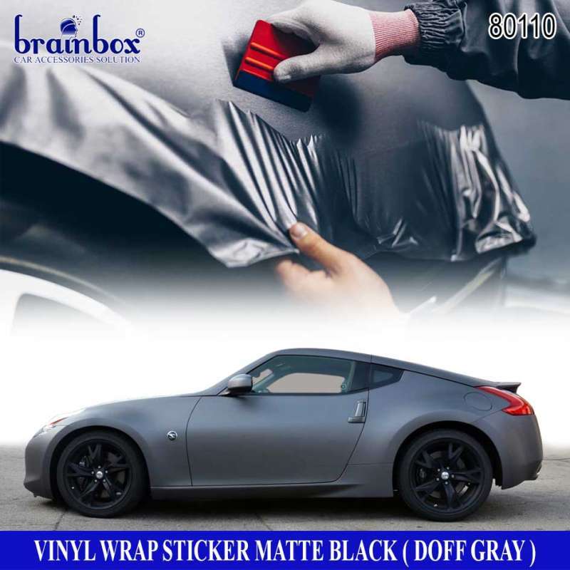 Jual HIGH QUALITY Vinyl Wrap Sticker Film Matte Black for Vehicle ...