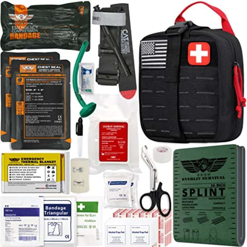 Jual EVERLIT Emergency Trauma Kit GEN-II, CAT GEN7 Tourniquet, Mil-Spec ...