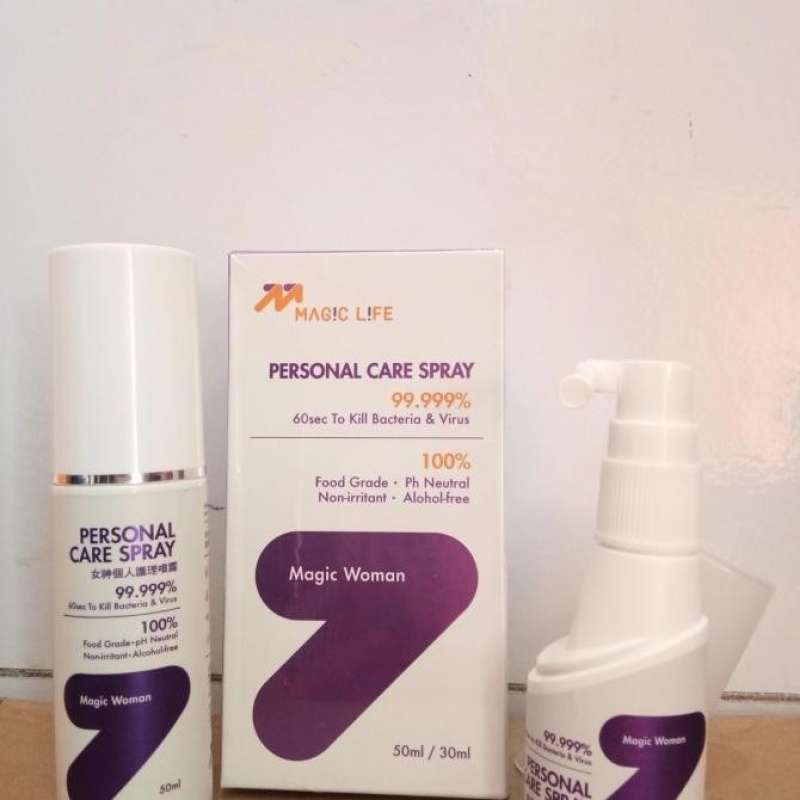 Jual Personal Care Spray Magic Women Magiclife 1 Box Isi 30ml Dan 50 Ml ...