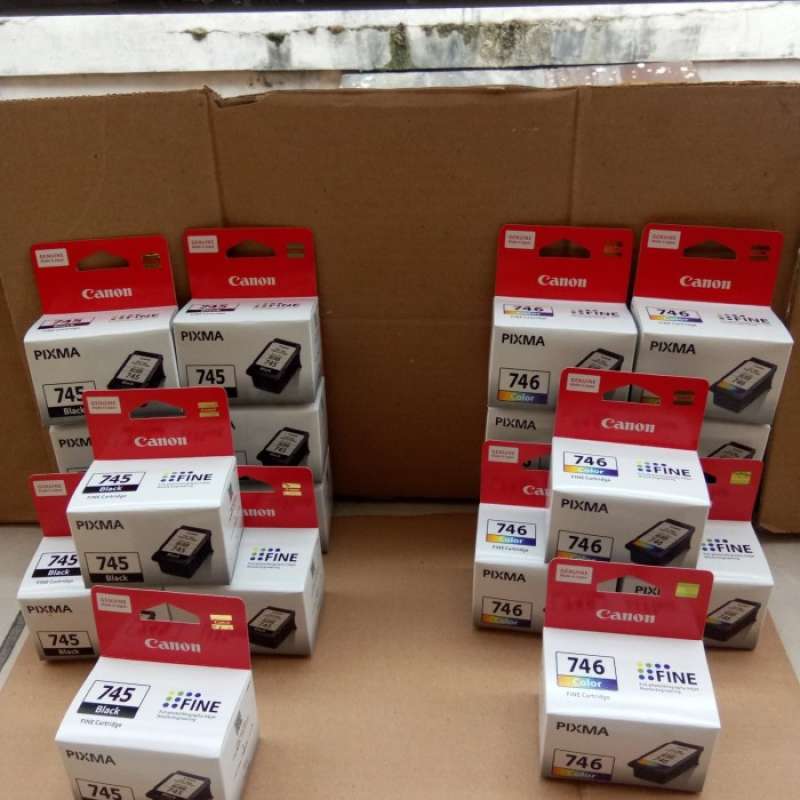 Promo 1 Set Tinta Printer Canon Pg 745 - Cl 746 Diskon 10% Di Seller ...