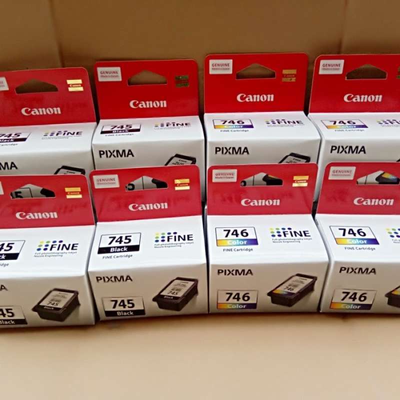 Promo 1 Set Tinta Printer Canon Pg 745 - Cl 746 Diskon 10% Di Seller ...