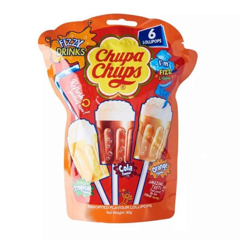 Jual Chupa Chups Lollipop Soft Drinks Assorted Flavours Multipacks di ...