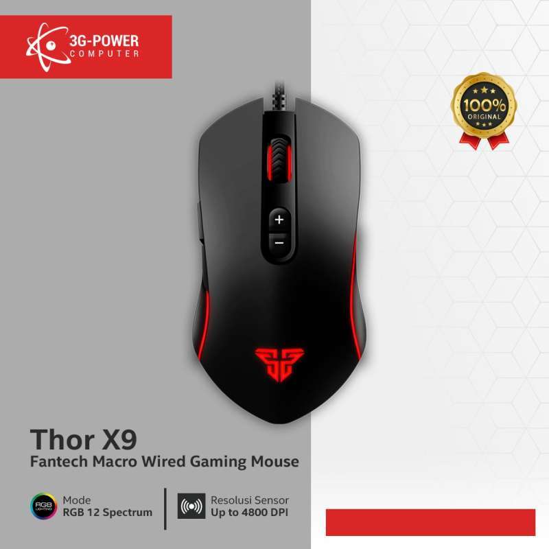 Promo Fantech Gaming Mouse X9 THOR Standart Macro Diskon 50% di Seller ...