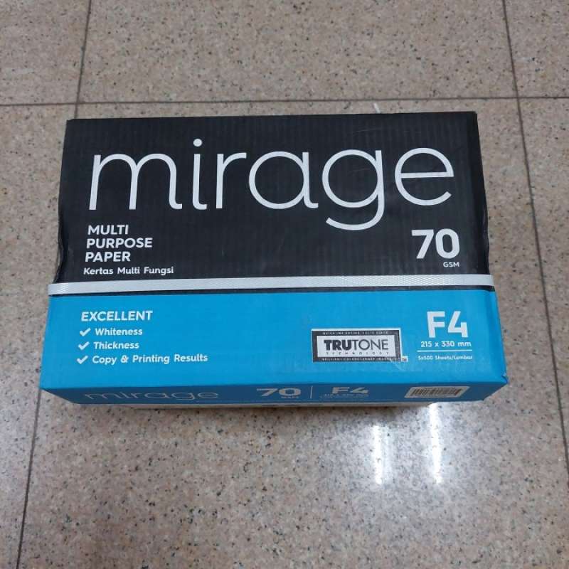 Jual Kertas HVS F4 70 GSM/HVS Paper F4 70 GSM Mirage di Seller WIKI ...