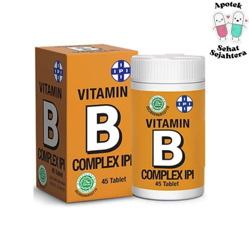 Jual VITAMIN B COMPLEX IPI BOTOL ISI 45 TABLET di Seller Apotek Sehat ...