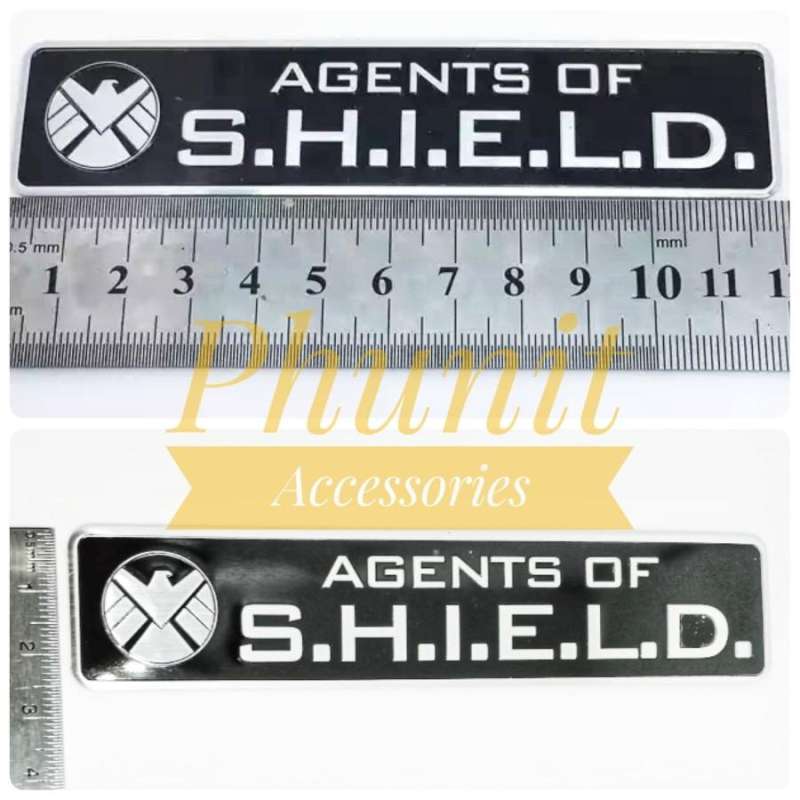 Jual Sticker Emblem 3D Tulisan Agent Of Shield Mobil Motor Laptop di ...