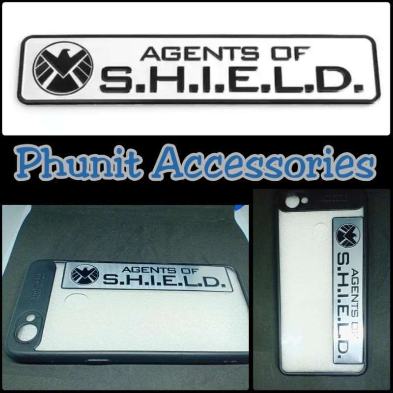 Jual Sticker Emblem 3D Tulisan Agent Of Shield Mobil Motor Laptop di ...