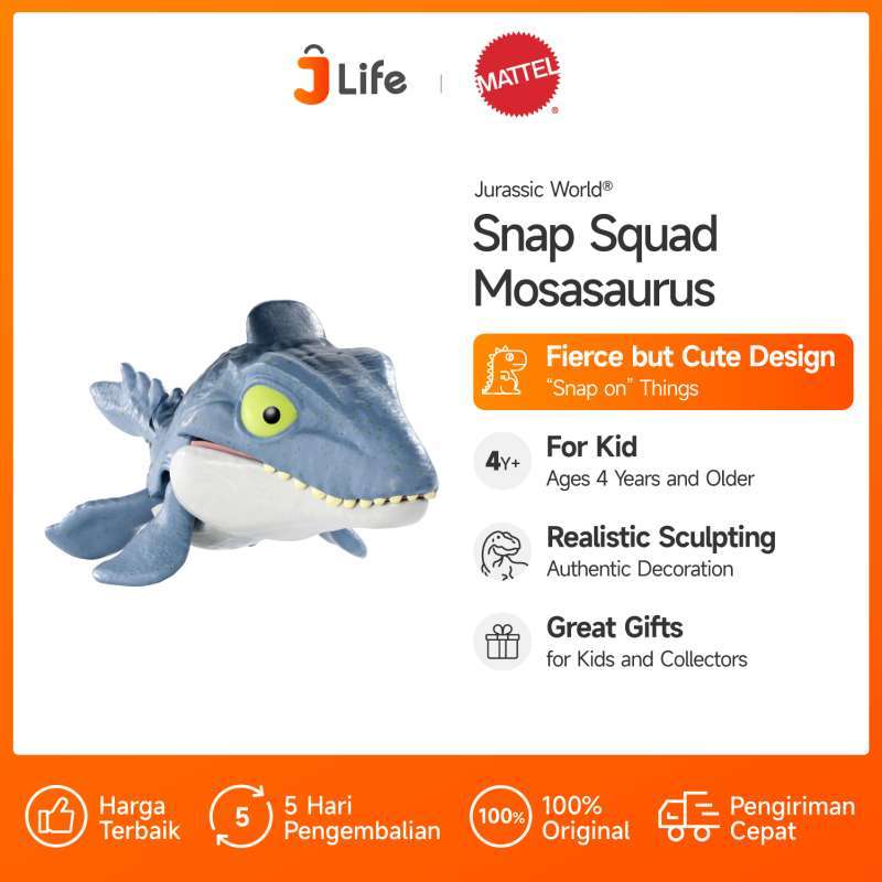 Jual Jurrasic World Snap Squad (mosasaurus) - Mainan Action Figure Di ...