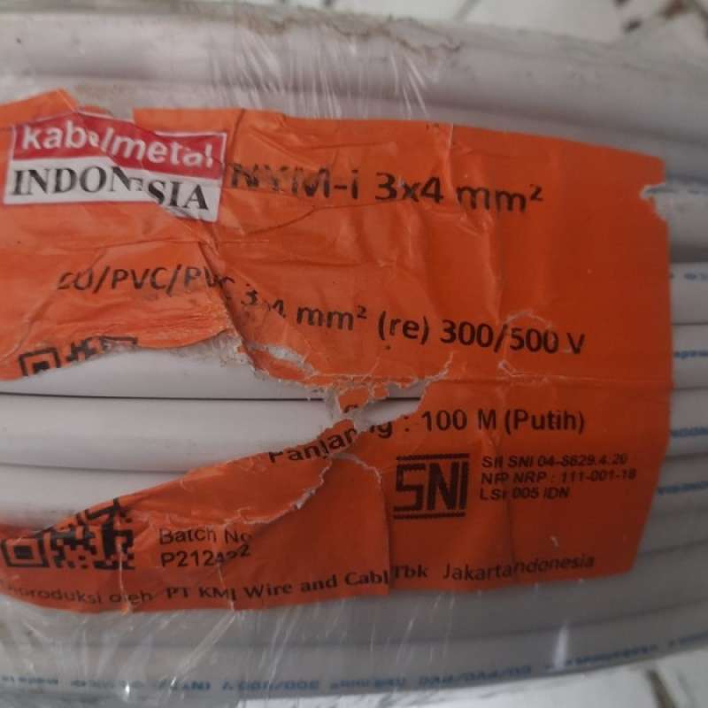 Promo Kabel Nym 3X4 Mm 100M (Meter) Kabel Metal Indonesia / Kmi Diskon 10% di Seller Wirra Store ...