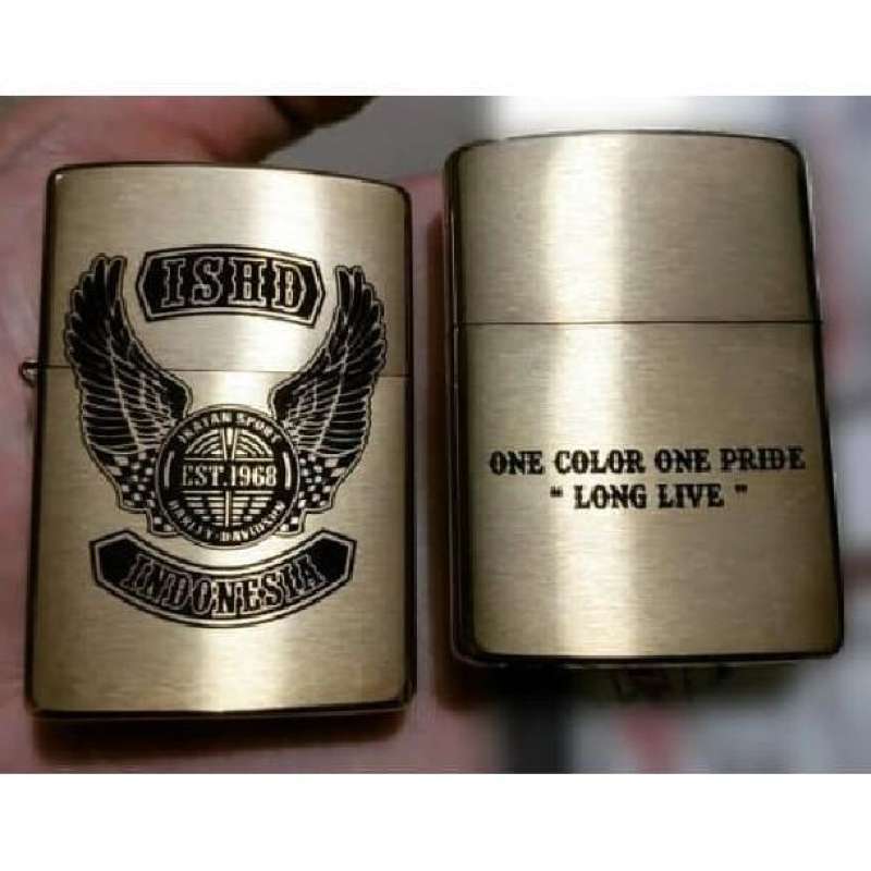 Jual Custom Grafir Laser Foto atau Logo Zippo Original Brass di Seller ...