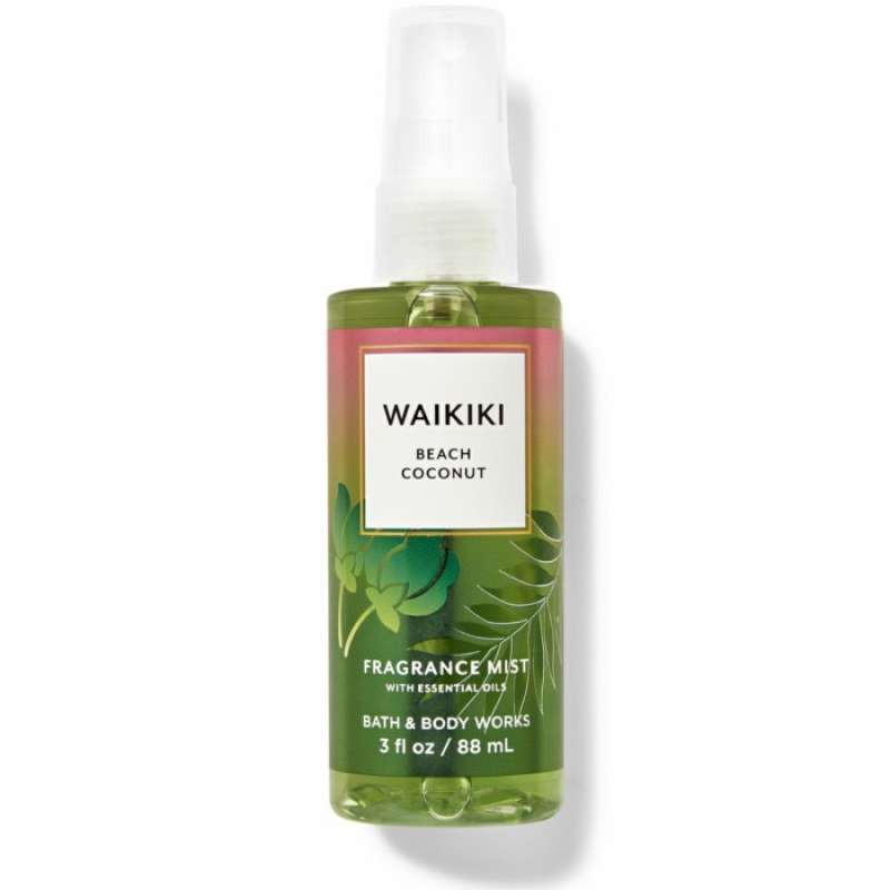 Jual Bath And Body Works Bbw Waikiki Beach Coconut Travelsize Mist 88 Ml