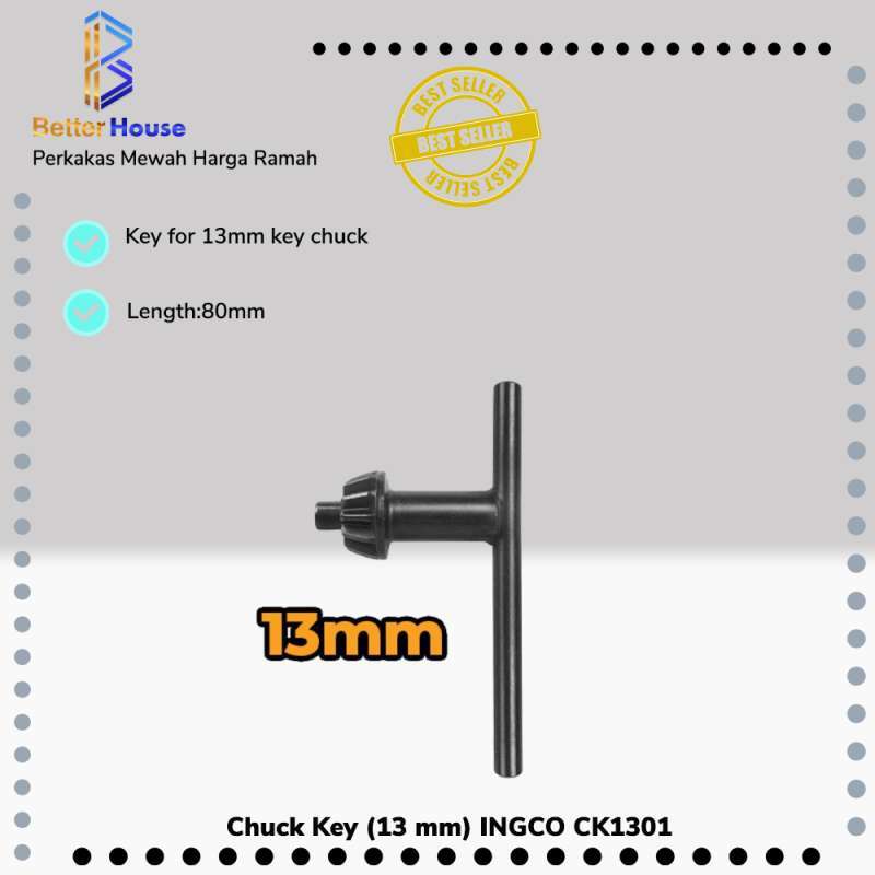 Jual Chuck Key (13 mm) INGCO CK1301 - Kunci Cak Kepala Mata Bor Listrik ...