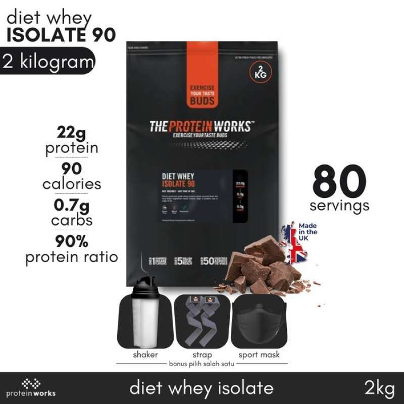 Diet Whey Isolate 95 The Protein Works, 43% OFF