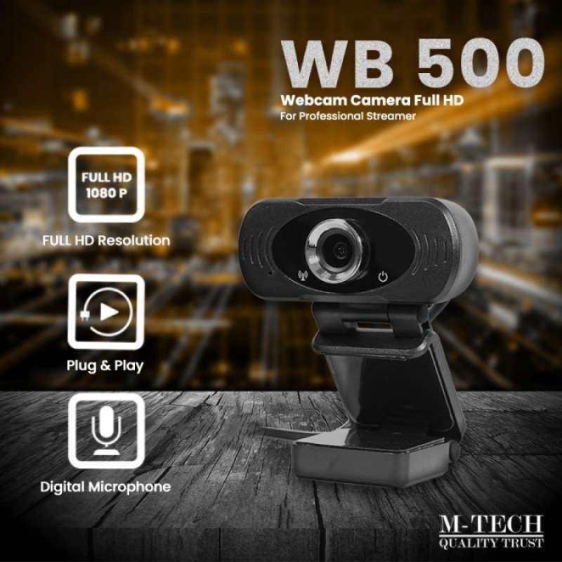 Jual M-TECH ORIGINAL Webcam WB500 Web Camera 1080P Full HD With ...