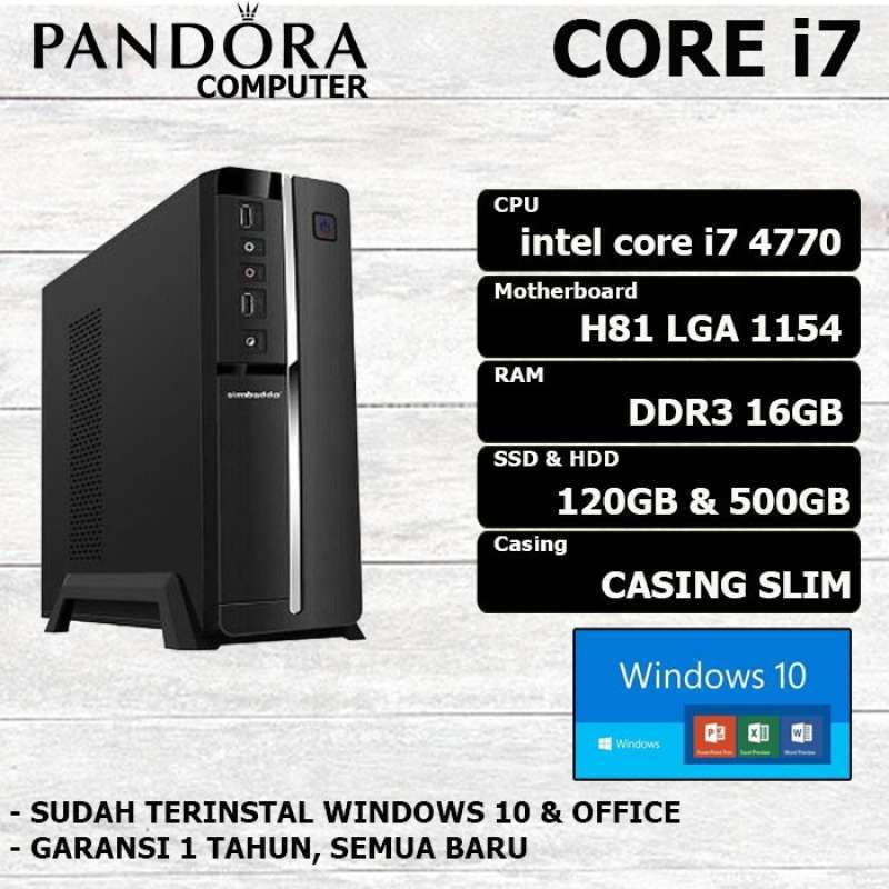 Jual CPU Komputer Slim Core i7 | RAM 16GB di Seller Cullen darrel ...