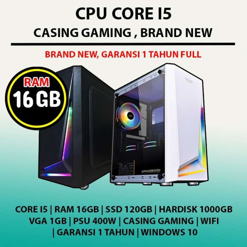 Jual PC Core I5 Ram 16GB SSD HDD Komputer Bergaransi Di Seller Cullen Darrel Pegadungan