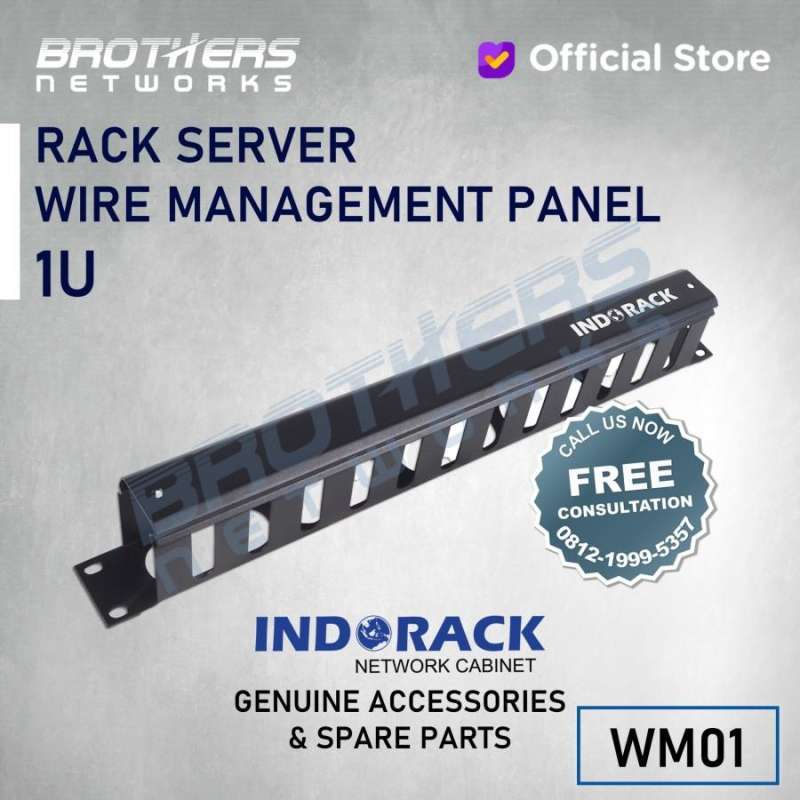 Jual WIRE MANAGEMENT 1U WM01 - HORIZONTAL CABLE WIRING INDORACK RACK ...