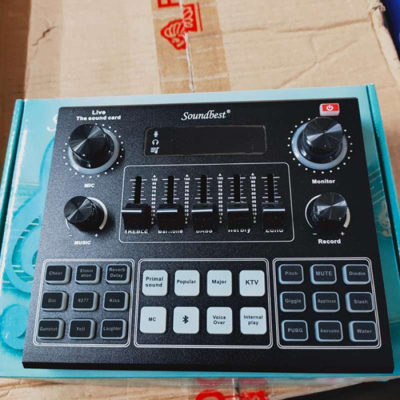 Jual SOUND CARD V10 BLUETOOTH VERSUS MIXER KARAOKE LIVE LIVE STREAMING ...
