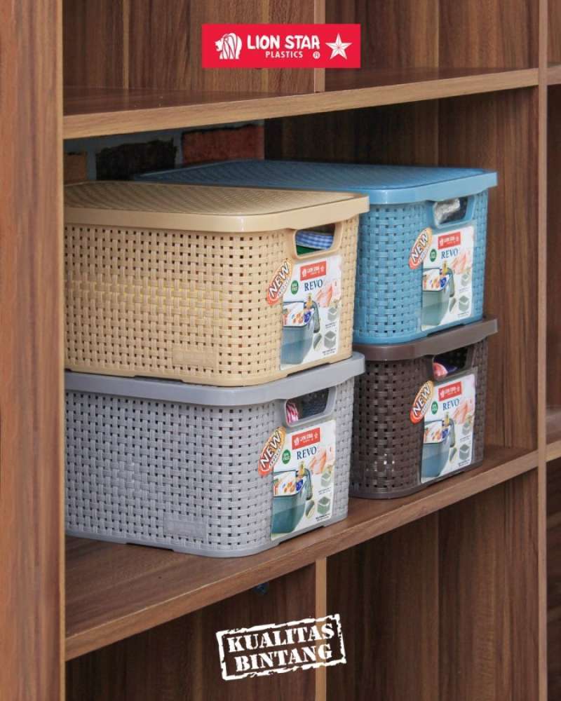 Promo Free Ongkir Lion Star Revo Storage Box Kotak Penyimpanan Keranjang Serbaguna Tebal di ...