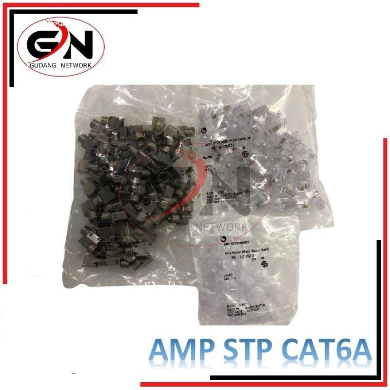 Promo Connector Lan Rj 45 Rj45 Amp Commscope Stp Cat6A Cat 6A Diskon 15 ...