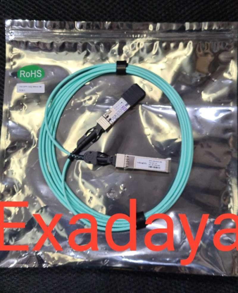 Jual Mikrobits SFP-10G-AOC-3M , SFP Active Optical Cable 10G 3M Mikrotik di Seller Cullen darrel ...