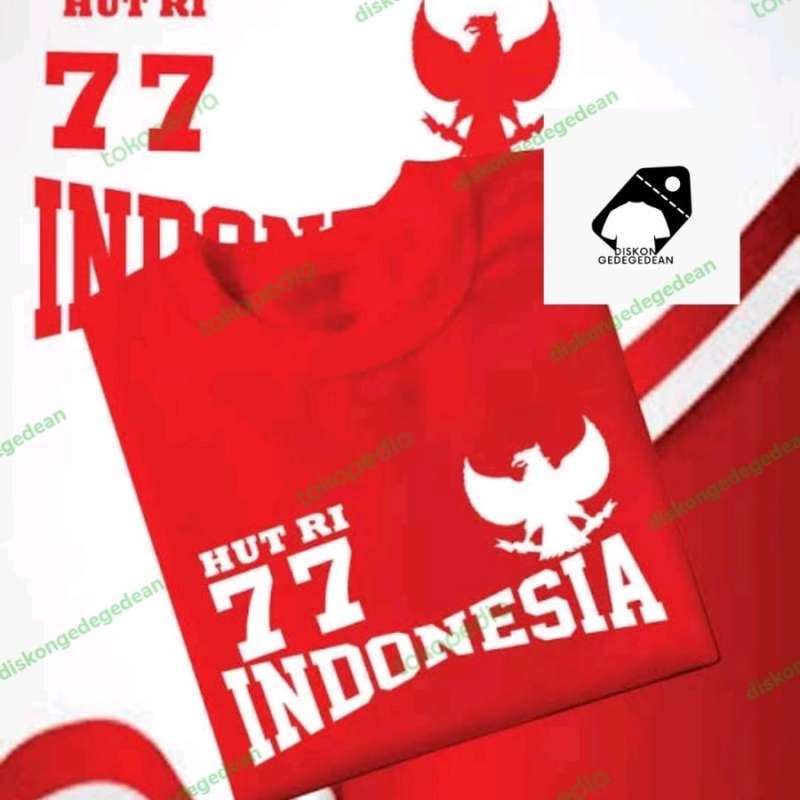 Jual Baju Kaos HUT RI 77 17 agustus, HUT RI 77 - L Kuning di Seller ...
