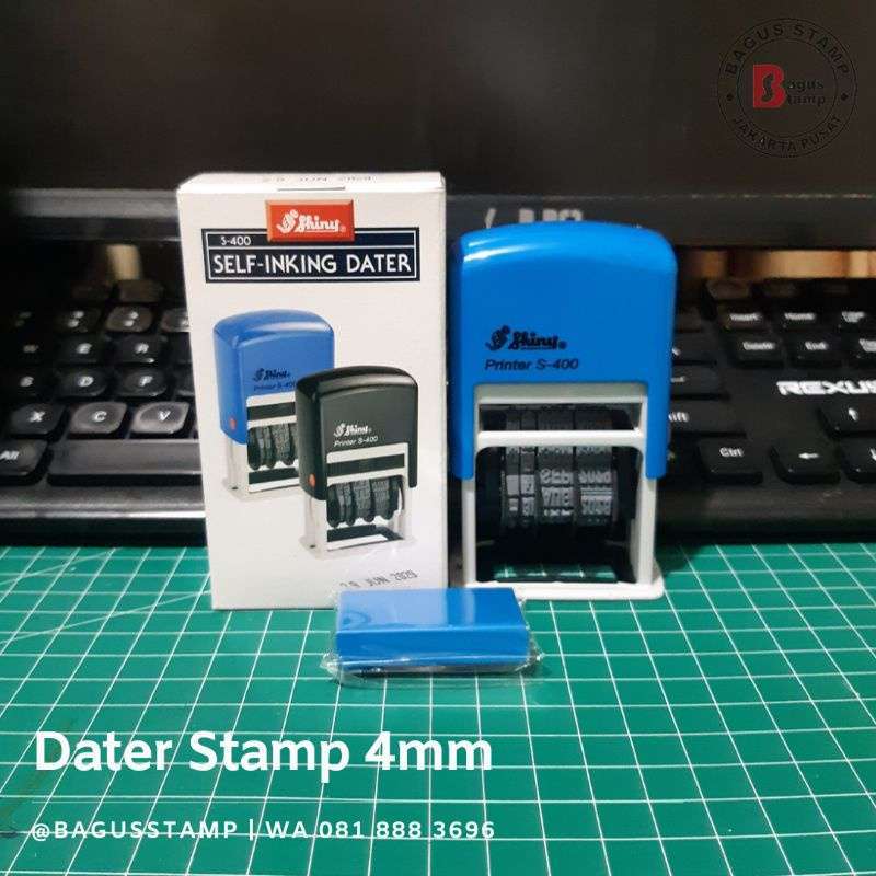 Promo Stempel Tanggal / Dater Otomatis Shiny S400 S-400 S 400( Mini ...