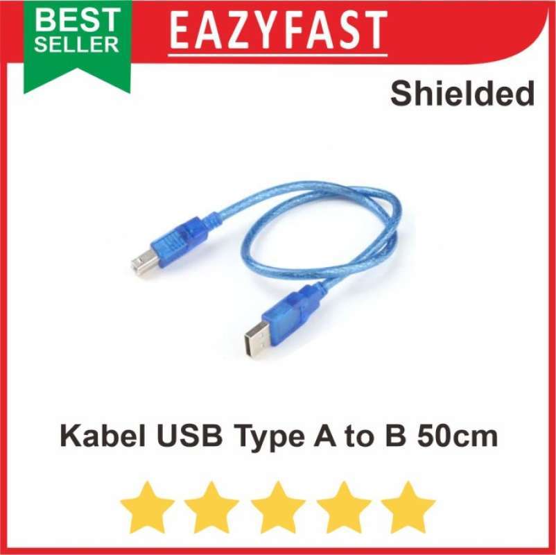 Jual Kabel Data Usb Type Tipe A To B Arduino Uno Mega Printer 50 Cm Di