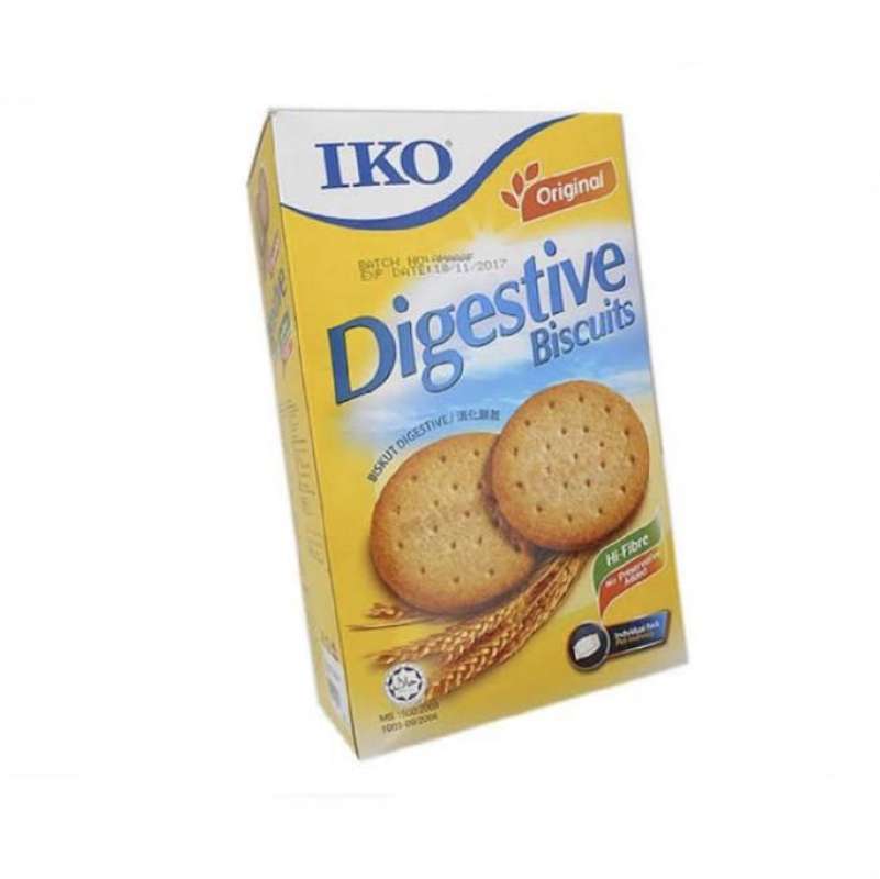 Jual IKO Digestive Biscuits High Fibre - Biskuit Digestive 400gr di ...