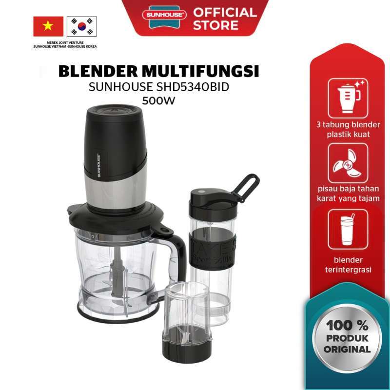 Promo Sunhouse SHD5340BID Blender Listrik Multifungsi 500 W 1 Pcs Diskon 24% di Seller SUNHOUSE ...