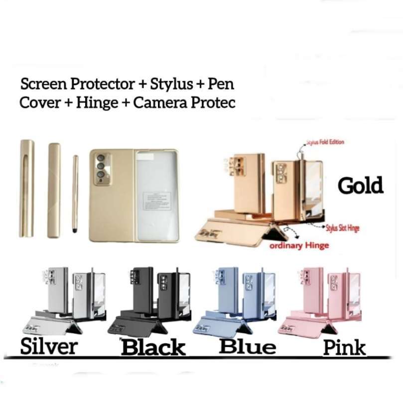 Promo Case Samsung Galaxy Z Fold 4 Casing Matte 360° Dual Hinge Pen ...