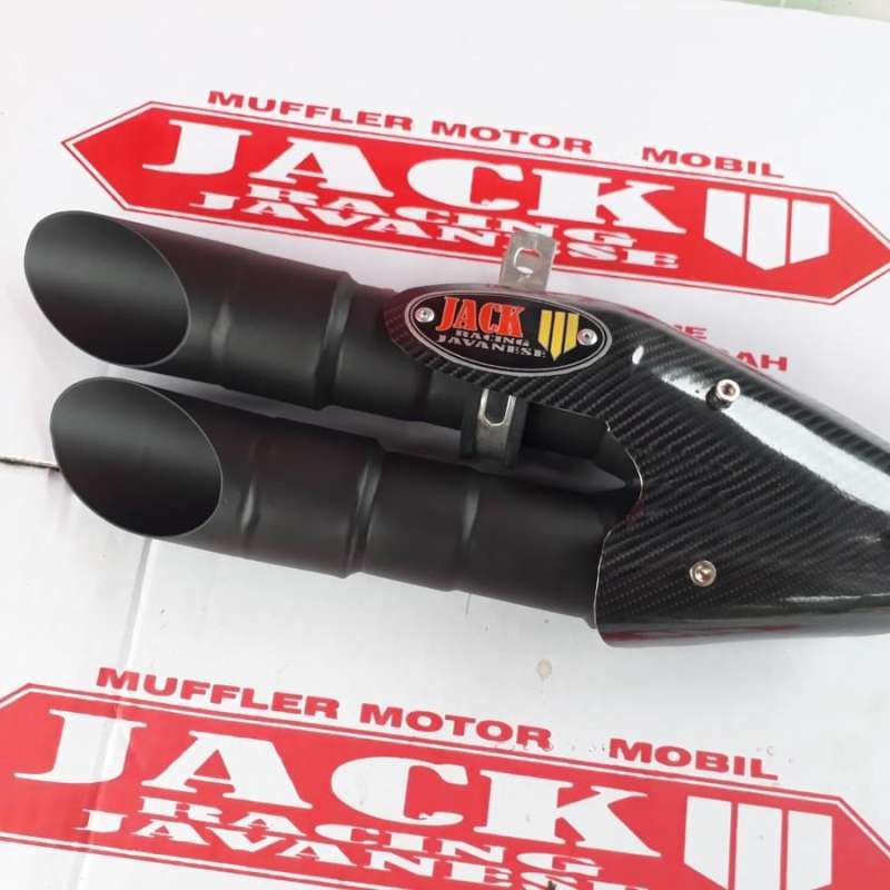 Jual Knalpot racing silinser jack iii rj double black di Seller ...